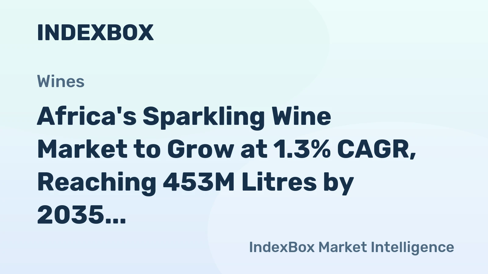 Africa's Sparkling Wine Market to Grow at 1.3% CAGR, Reaching 453M Litres by 2035