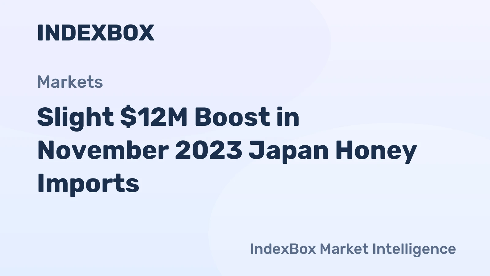 Slight $12M Boost in November 2023 Japan Honey Imports