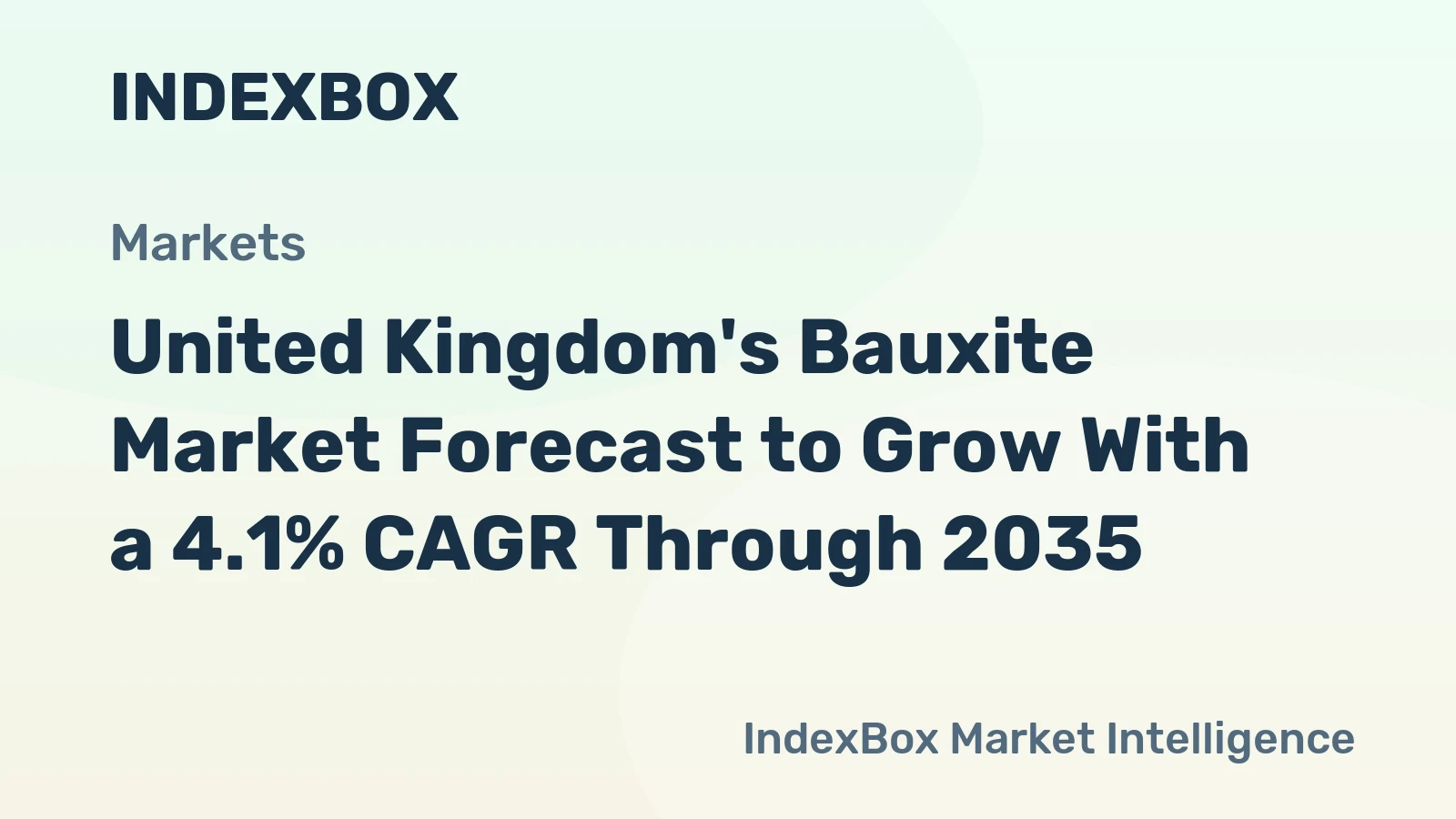 United Kingdom's Bauxite Market Forecast to Grow With a 4.1% CAGR Through 2035