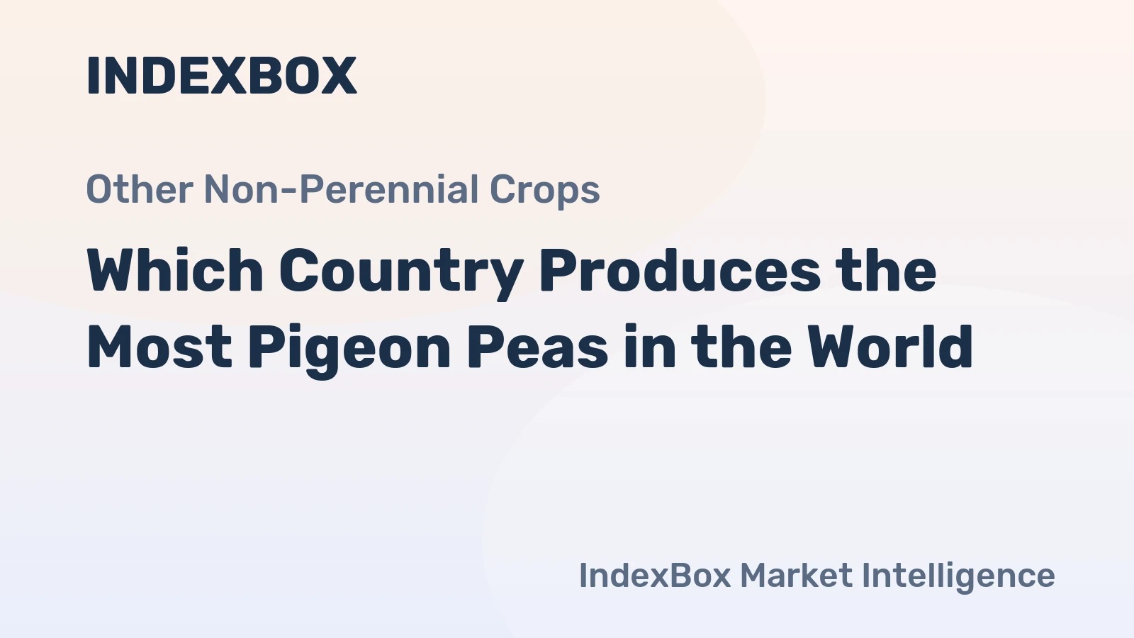 Which Country Produces the Most Pigeon Peas in the World?