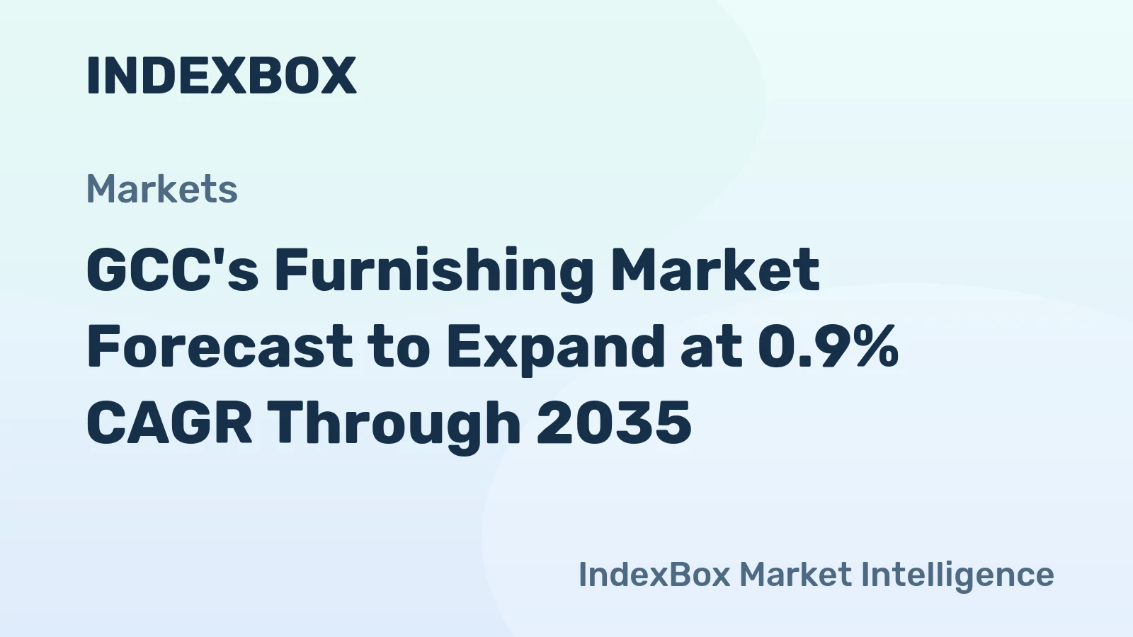 GCC's Furnishing Market Forecast to Expand at 0.9% CAGR Through 2035