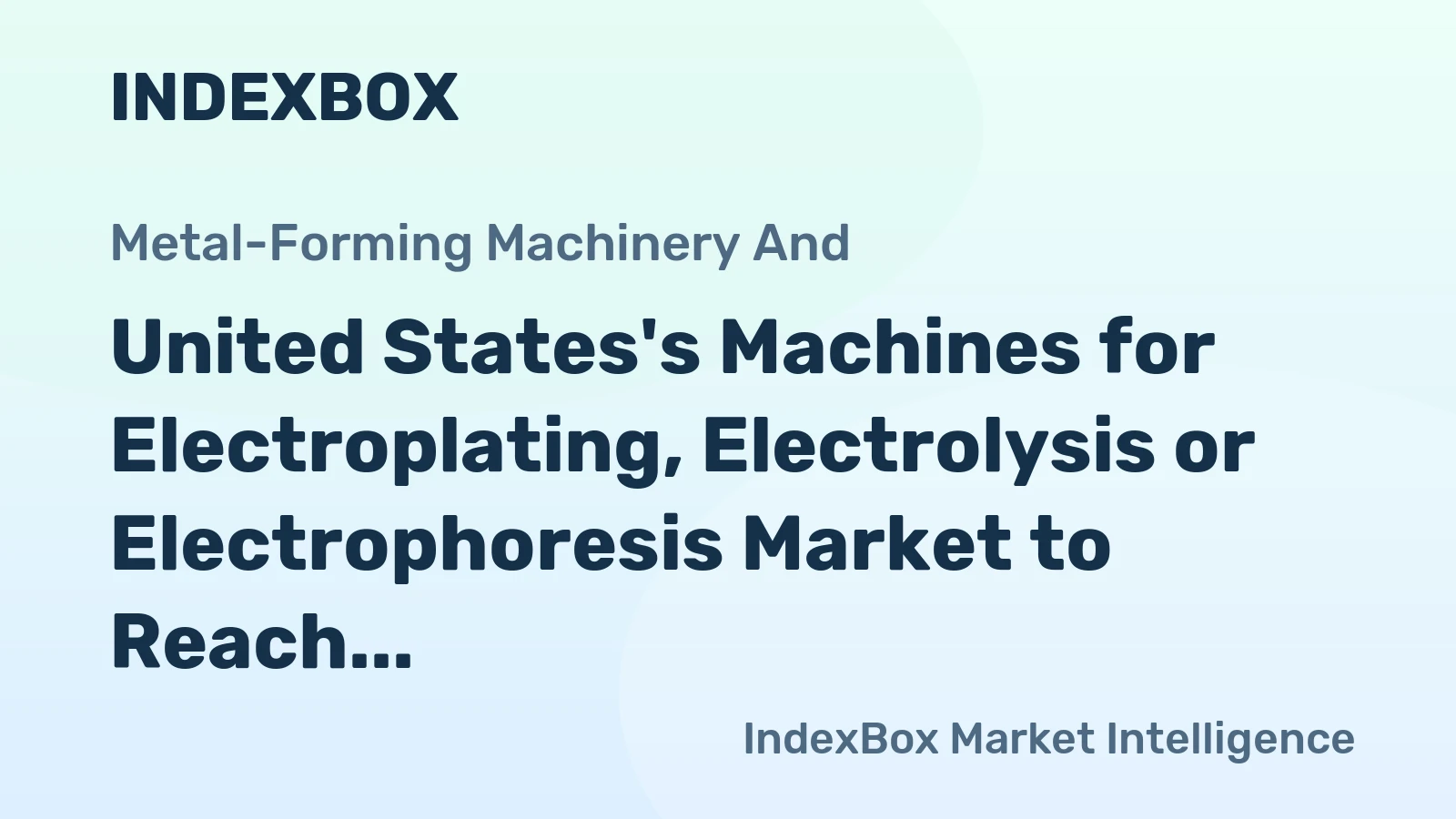 United States's Machines for Electroplating, Electrolysis or Electrophoresis Market to Reach 10M Units and $6.8B by 2035