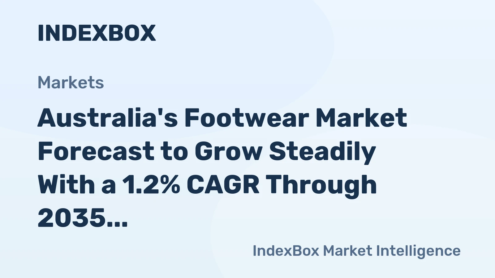 Australia's Footwear Market Forecast to Grow Steadily With a 1.2% CAGR Through 2035
