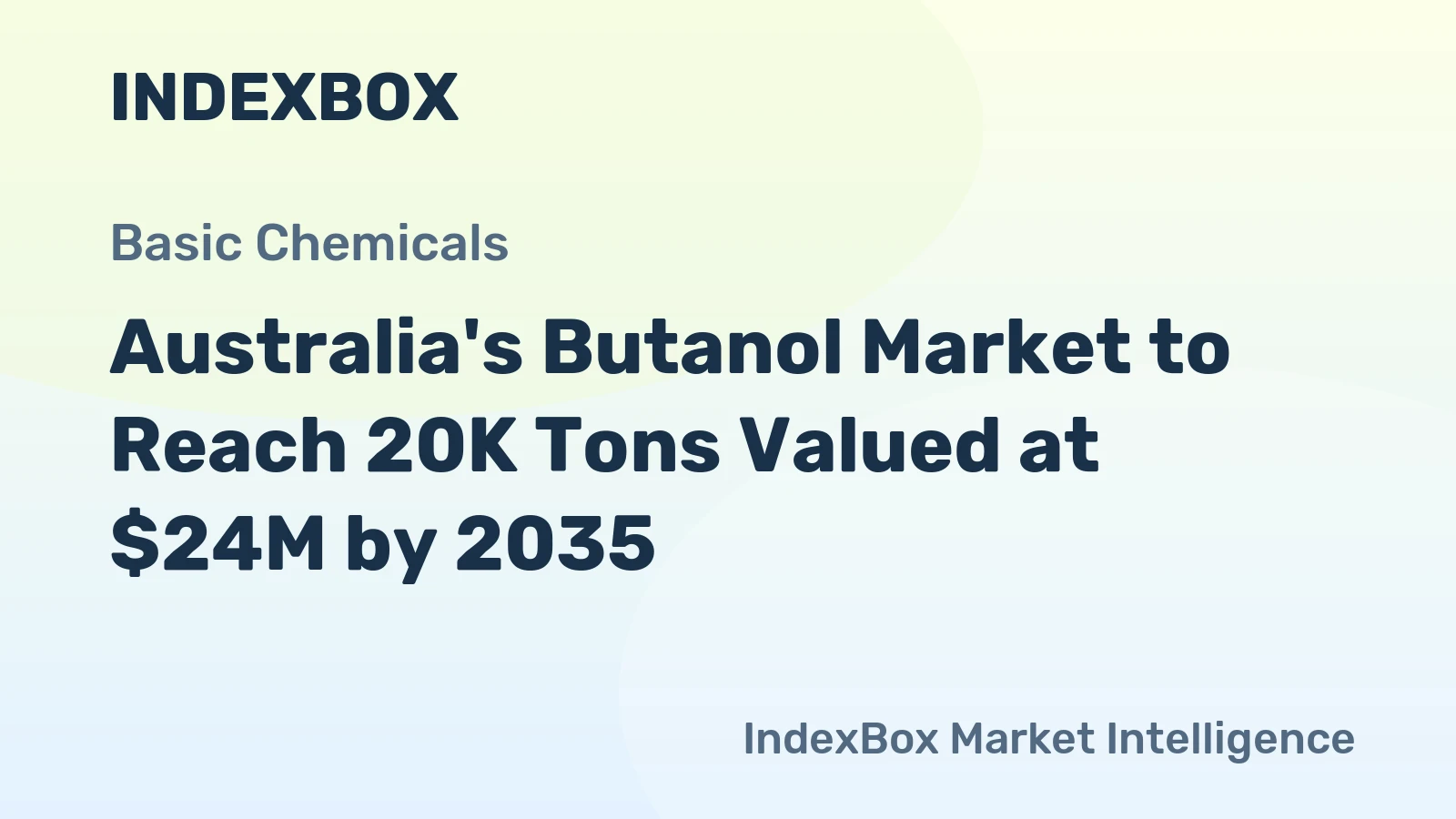 Australia's Butanol Market to Reach 20K Tons Valued at $24M by 2035