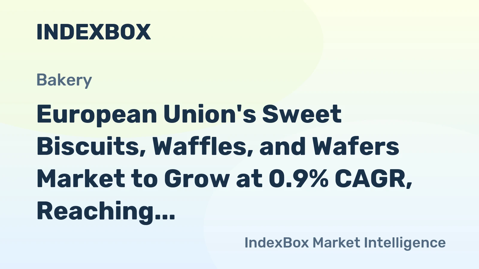European Union's Sweet Biscuits, Waffles, and Wafers Market to Grow at 0.9% CAGR, Reaching 2M Tons by 2035