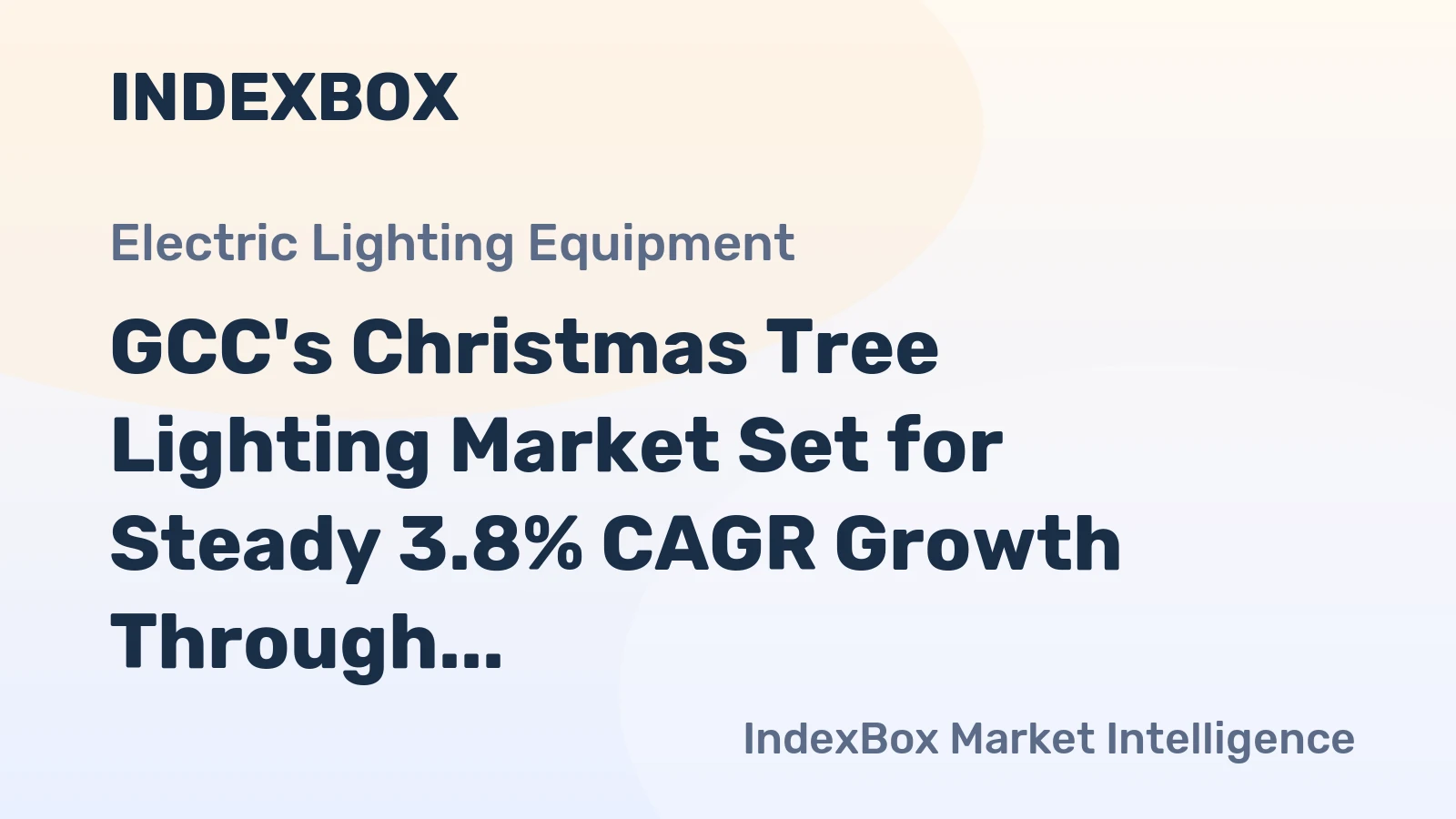 GCC's Christmas Tree Lighting Market Set for Steady 3.8% CAGR Growth Through 2035