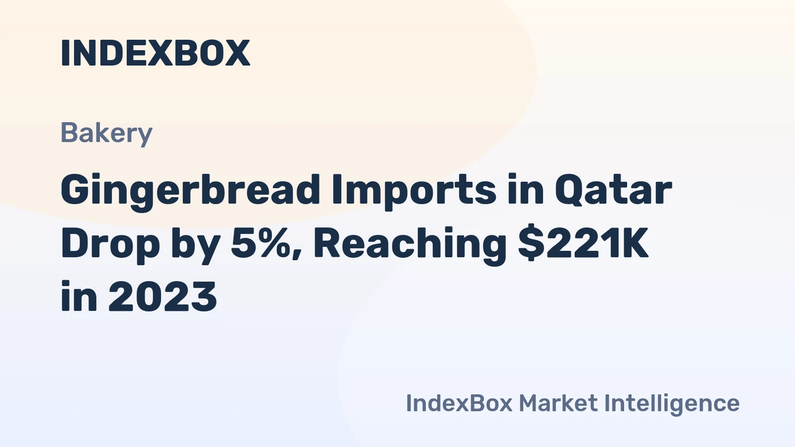 Gingerbread Imports in Qatar Drop by 5%, Reaching $221K in 2023