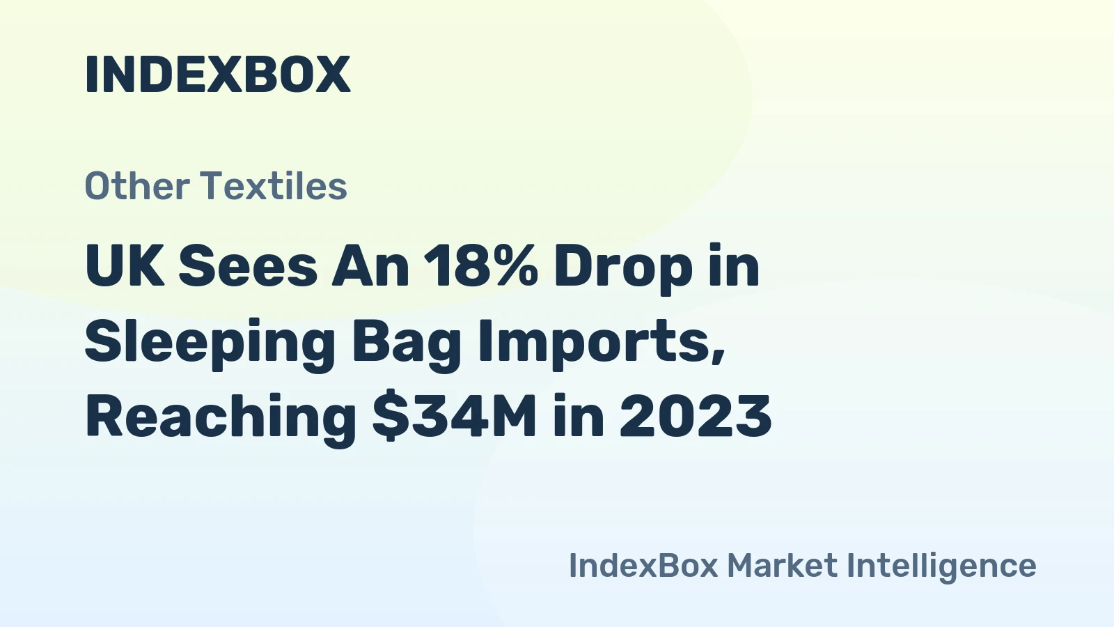 UK Sees An 18% Drop in Sleeping Bag Imports, Reaching $34M in 2023