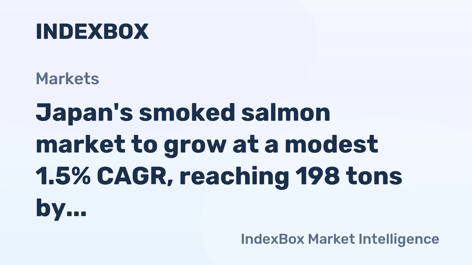Japan's smoked salmon market to grow at a modest 1.5% CAGR, reaching 198 tons by 2035, driven by rising domestic demand.