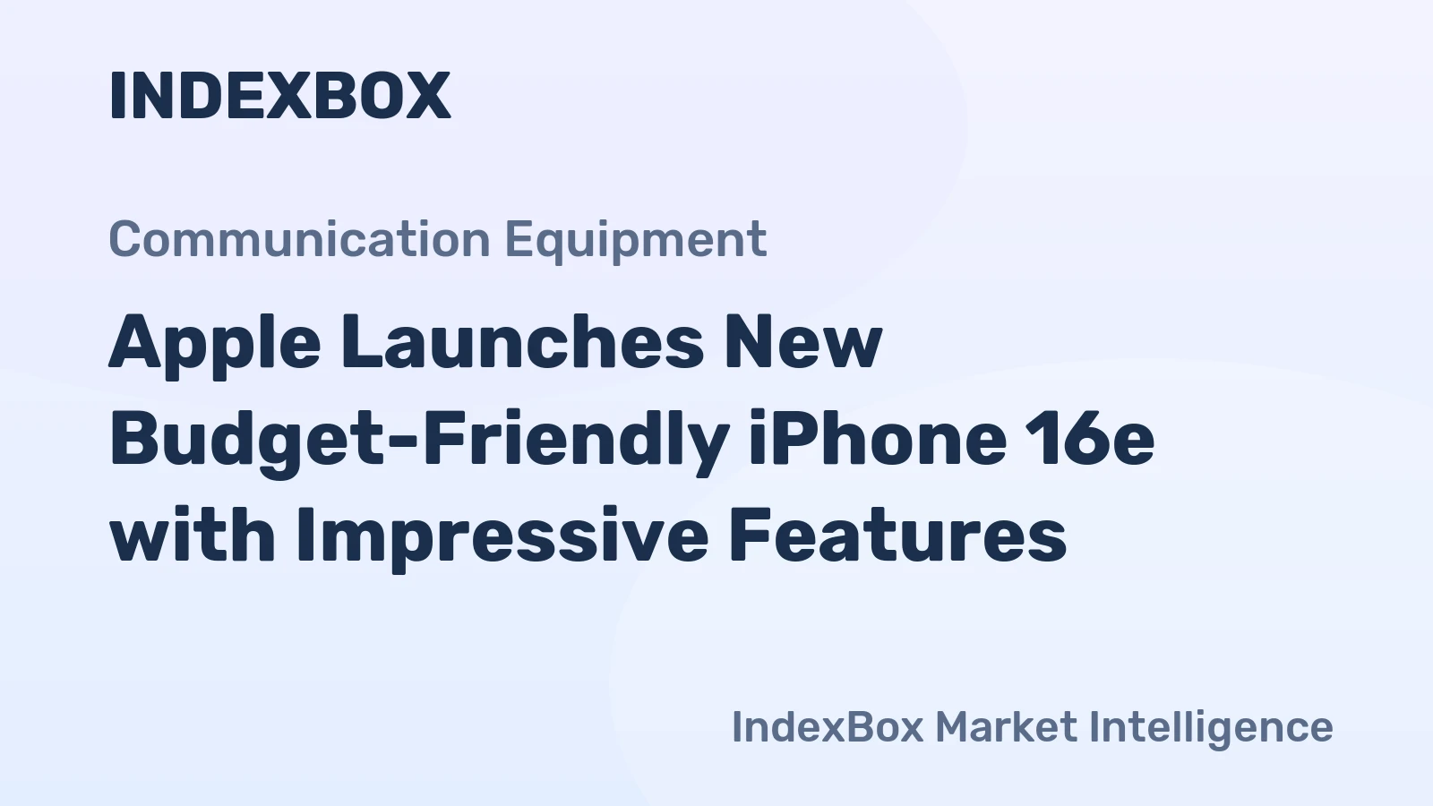 Apple Launches New Budget-Friendly iPhone 16e with Impressive Features