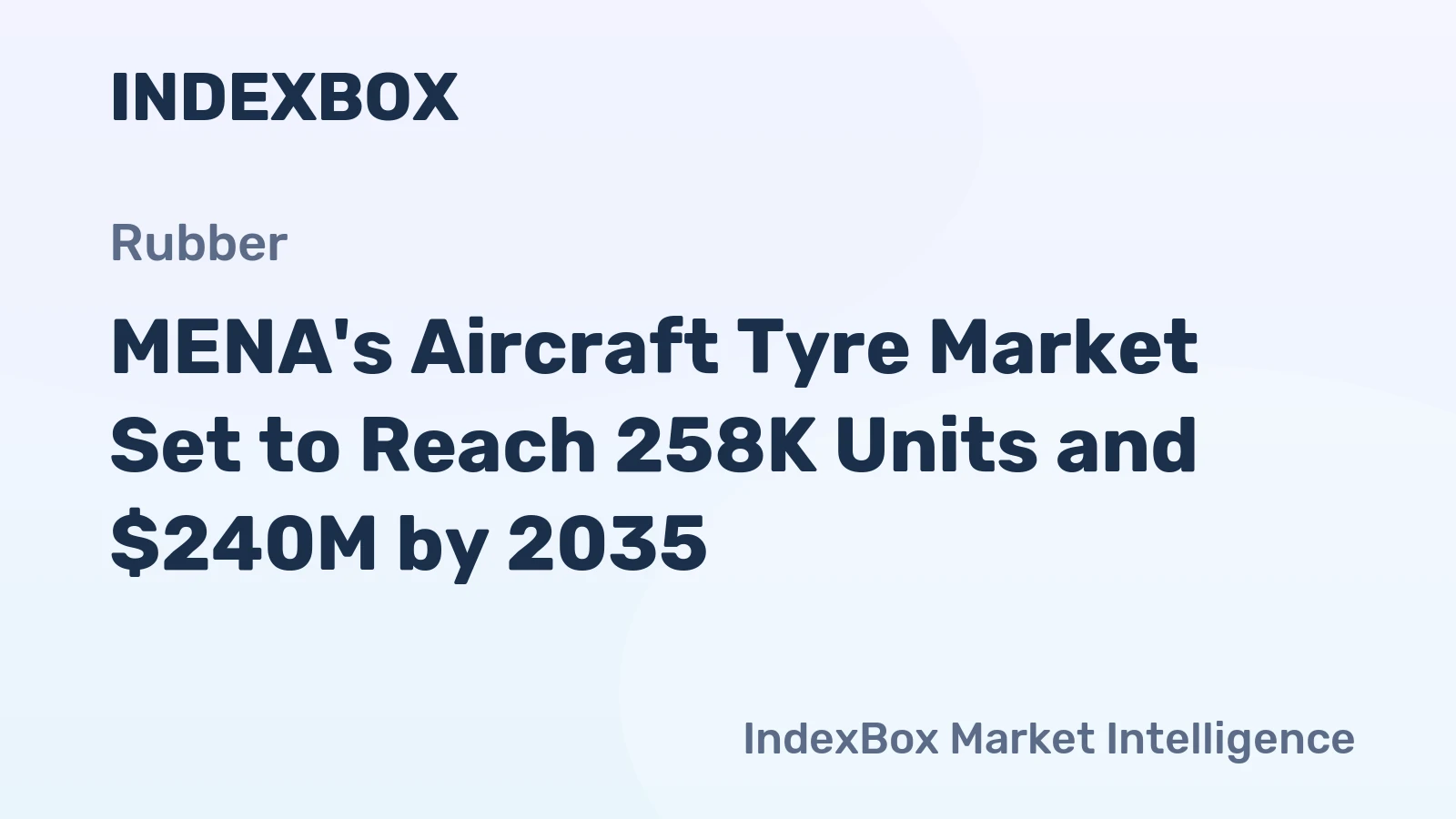 MENA's Aircraft Tyre Market Set to Reach 258K Units and $240M by 2035