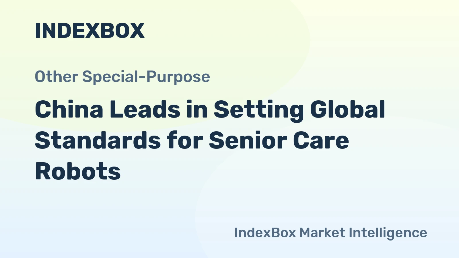 China Leads in Setting Global Standards for Senior Care Robots