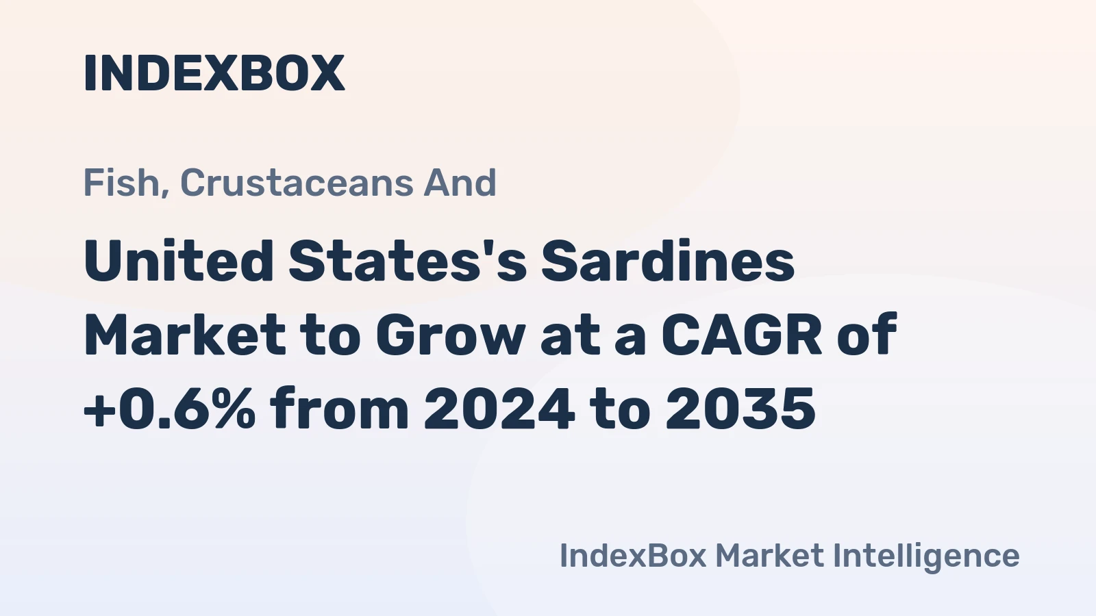 United States's Sardines Market to Grow at a CAGR of +0.6% from 2024 to 2035