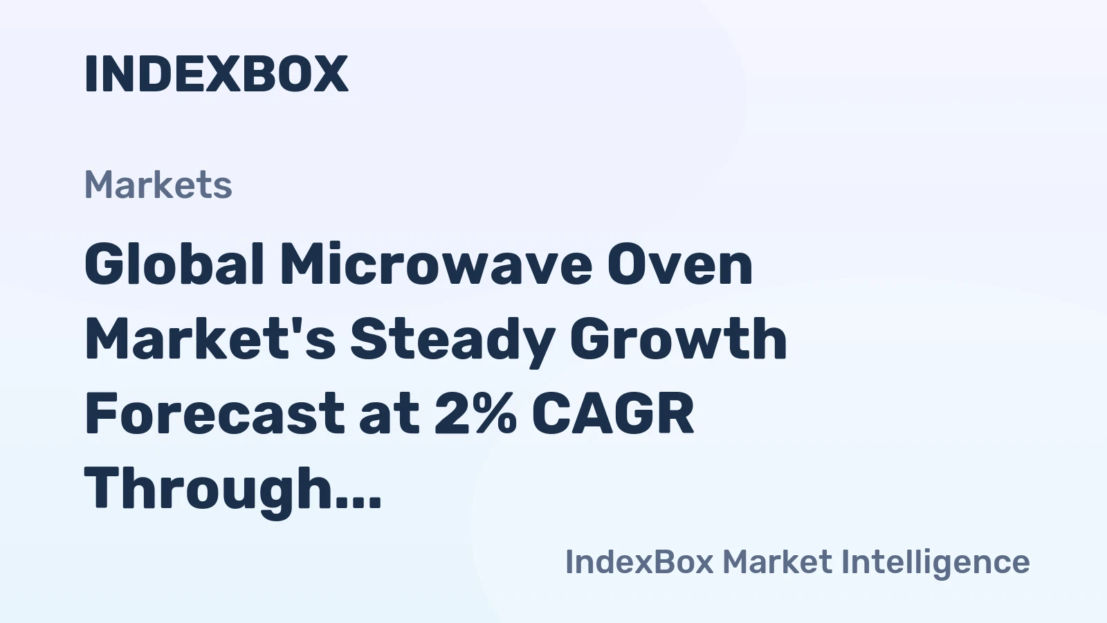 Global Microwave Oven Market's Steady Growth Forecast at 2% CAGR Through 2035