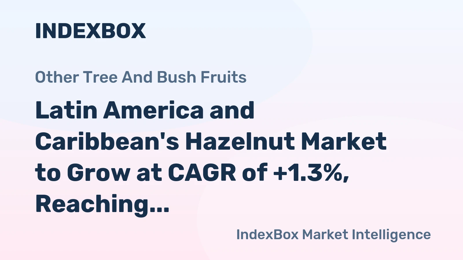 Latin America and Caribbean's Hazelnut Market to Grow at CAGR of +1.3%, Reaching $285M by 2035
