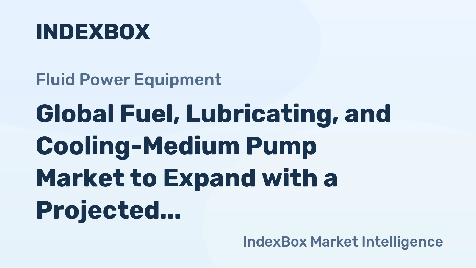 Global Fuel, Lubricating, and Cooling-Medium Pump Market to Expand with a Projected CAGR of +0.7% by 2035