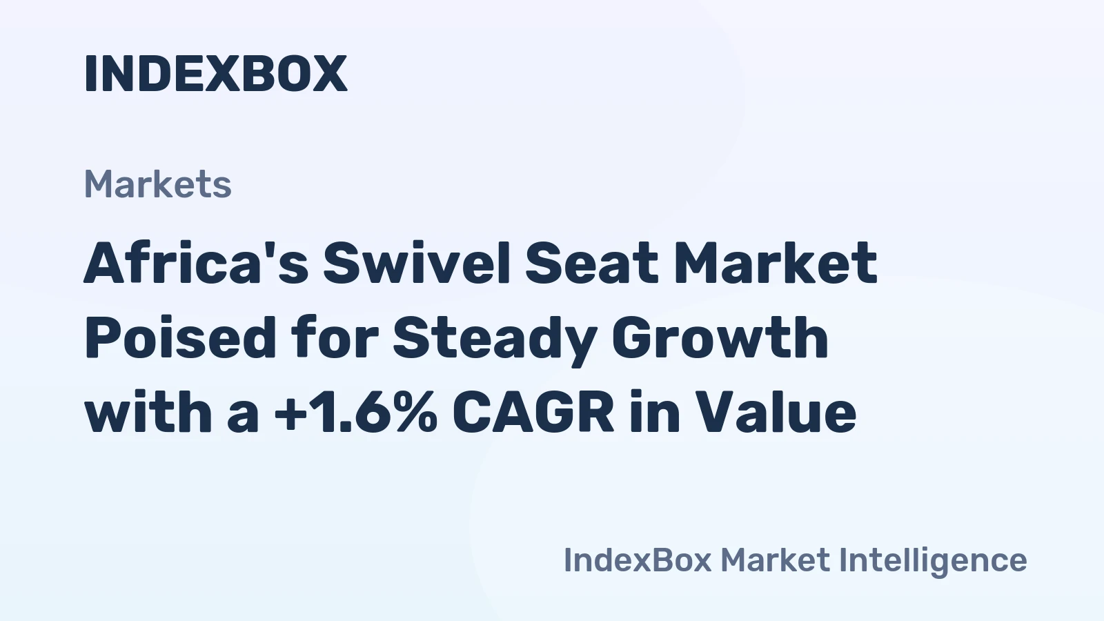 Africa's Swivel Seat Market Poised for Steady Growth with a +1.6% CAGR in Value