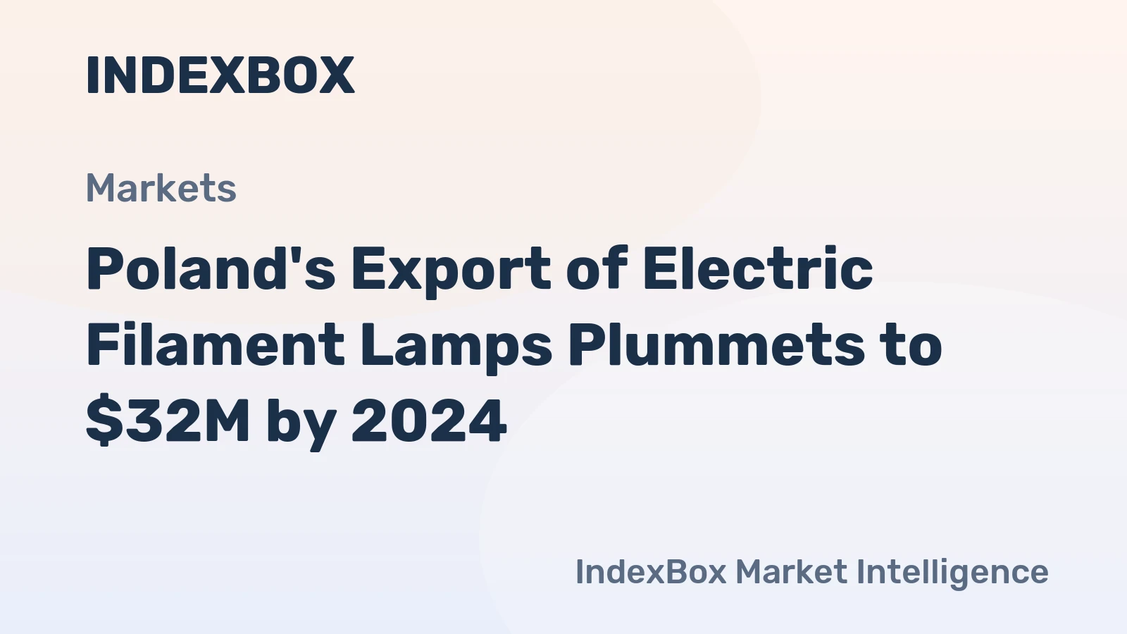 Poland's Export of Electric Filament Lamps Plummets to $32M by 2024