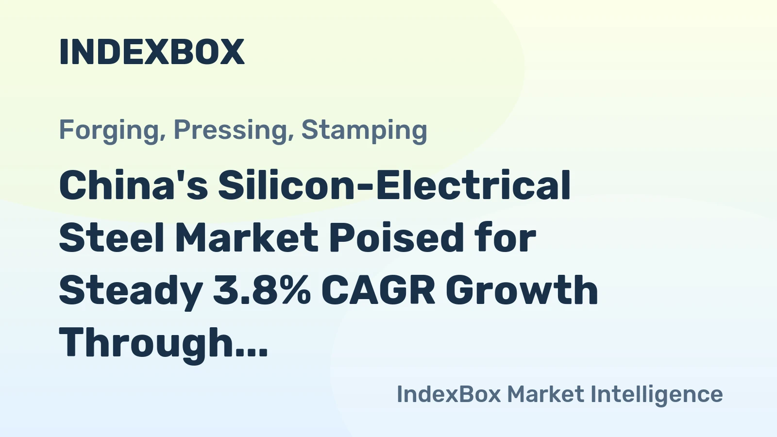 China's Silicon-Electrical Steel Market Poised for Steady 3.8% CAGR Growth Through 2035