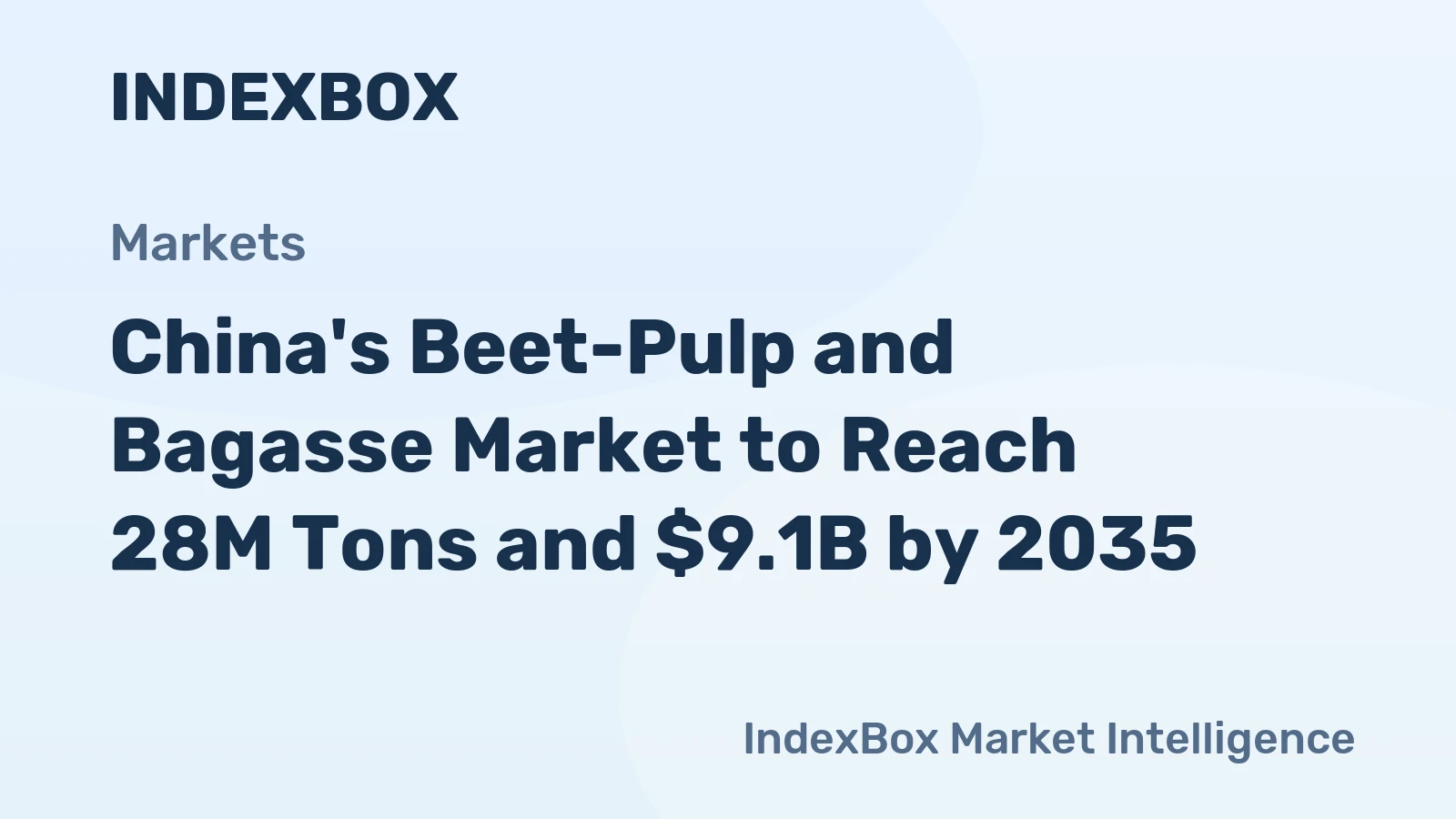 China's Beet-Pulp and Bagasse Market to Reach 28M Tons and $9.1B by 2035