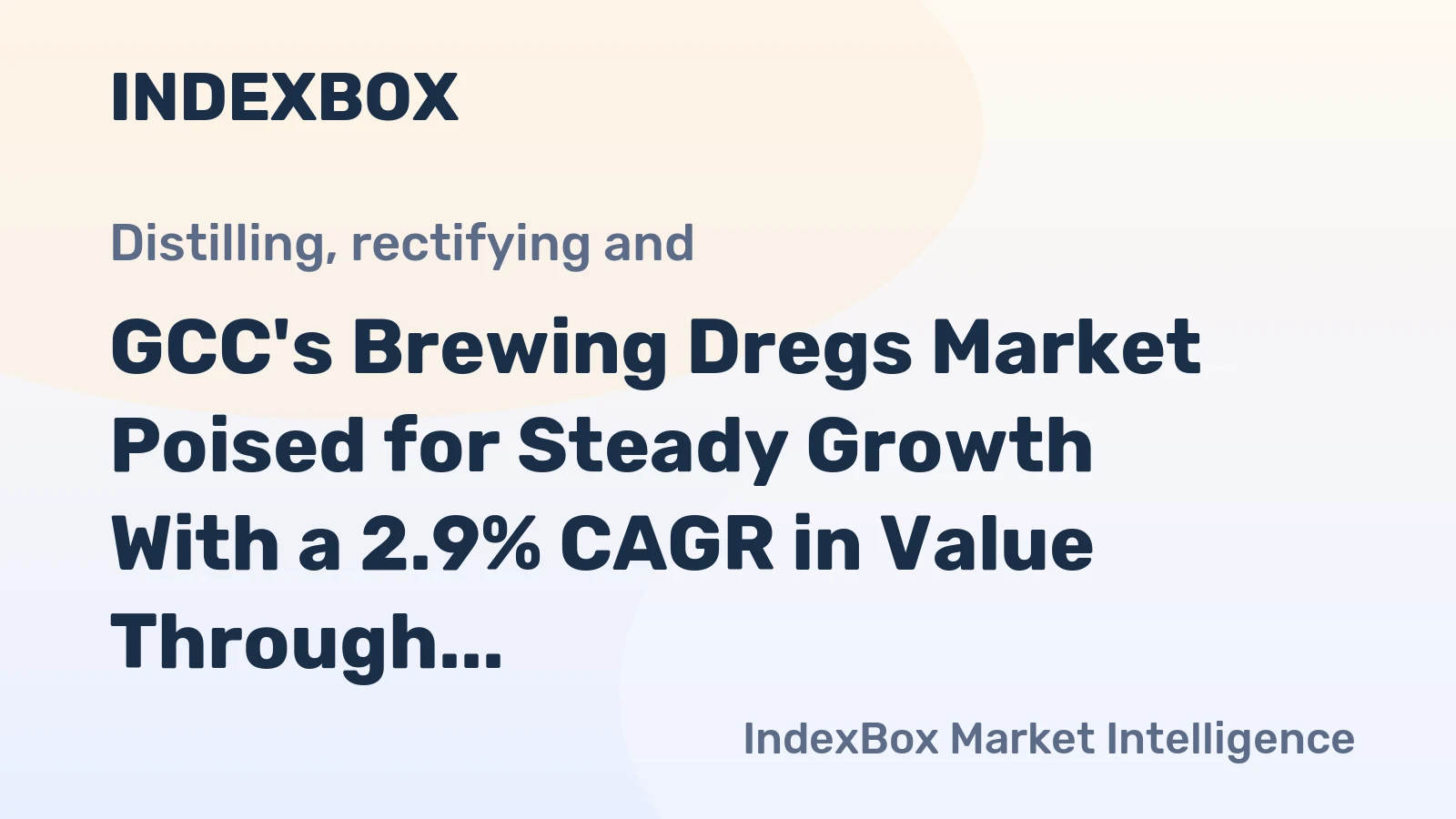 GCC's Brewing Dregs Market Poised for Steady Growth With a 2.9% CAGR in Value Through 2035