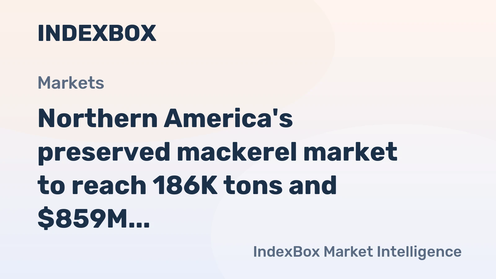 Northern America's preserved mackerel market to reach 186K tons and $859M by 2035, continuing its steady growth in both volume and value.