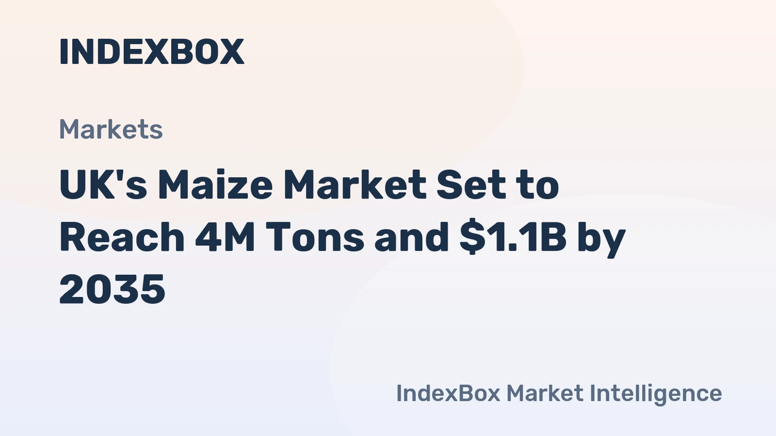 UK's Maize Market Set to Reach 4M Tons and $1.1B by 2035