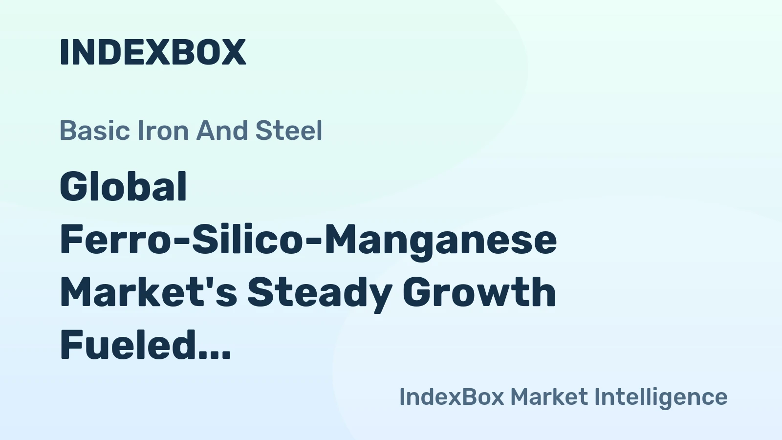 Global Ferro-Silico-Manganese Market's Steady Growth Fueled by 4% CAGR Through 2035