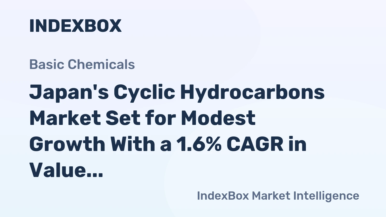 Japan's Cyclic Hydrocarbons Market Set for Modest Growth With a 1.6% CAGR in Value