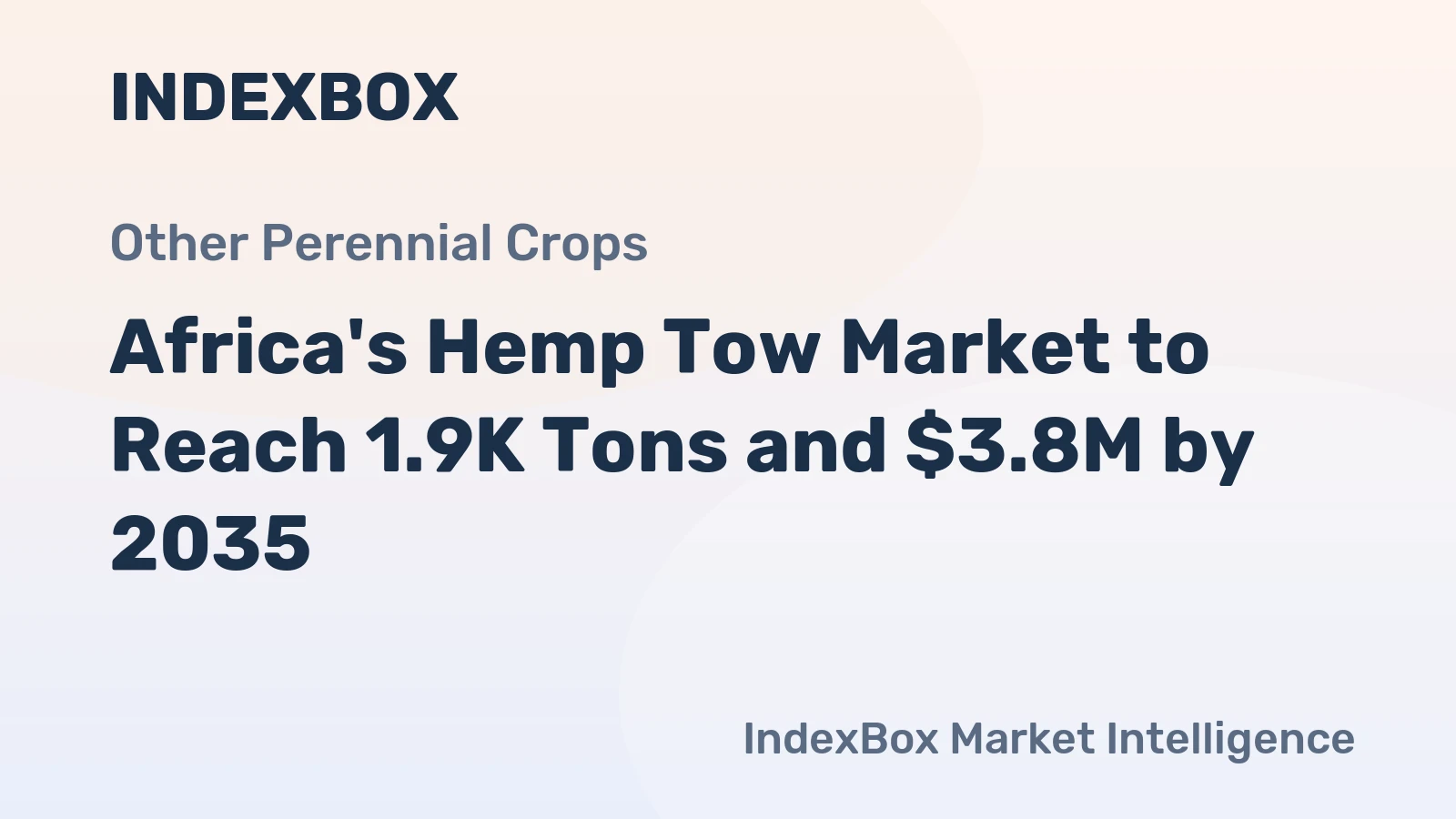 Africa's Hemp Tow Market to Reach 1.9K Tons and $3.8M by 2035