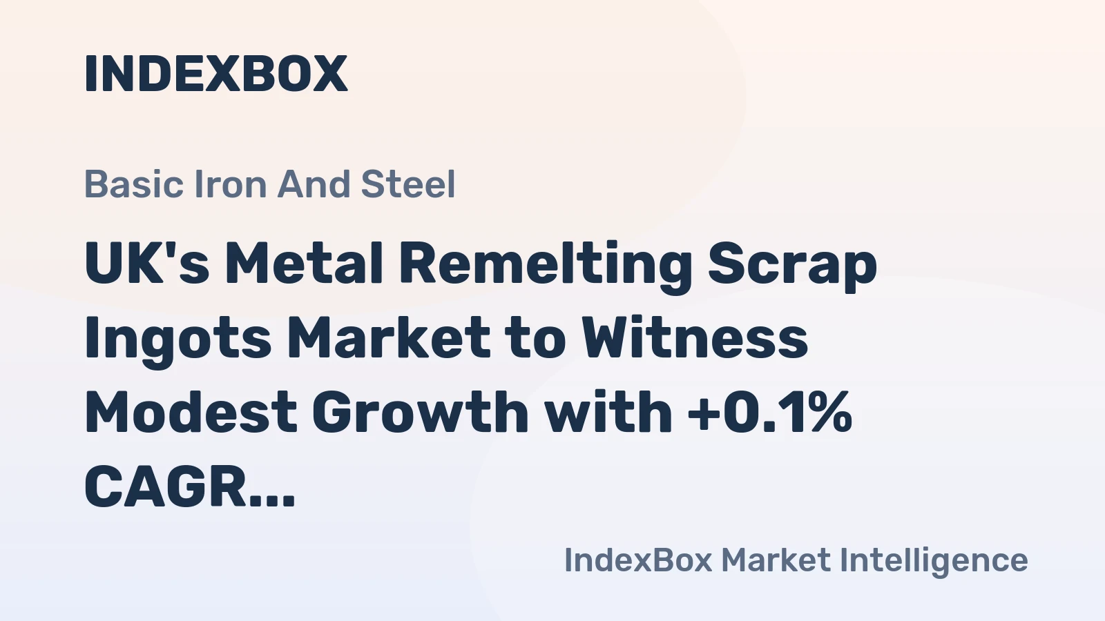 UK's Metal Remelting Scrap Ingots Market to Witness Modest Growth with +0.1% CAGR from 2024 to 2035