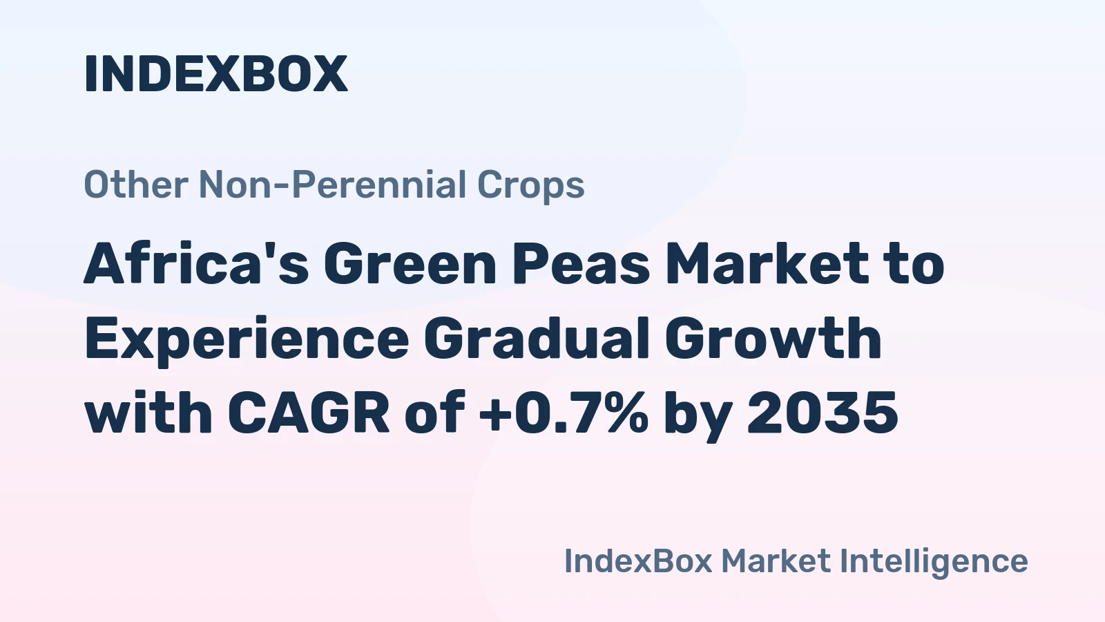 Africa's Green Peas Market to Experience Gradual Growth with CAGR of +0.7% by 2035