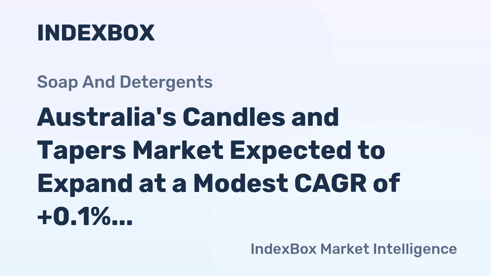 Australia's Candles and Tapers Market Expected to Expand at a Modest CAGR of +0.1% from 2024 to 2035