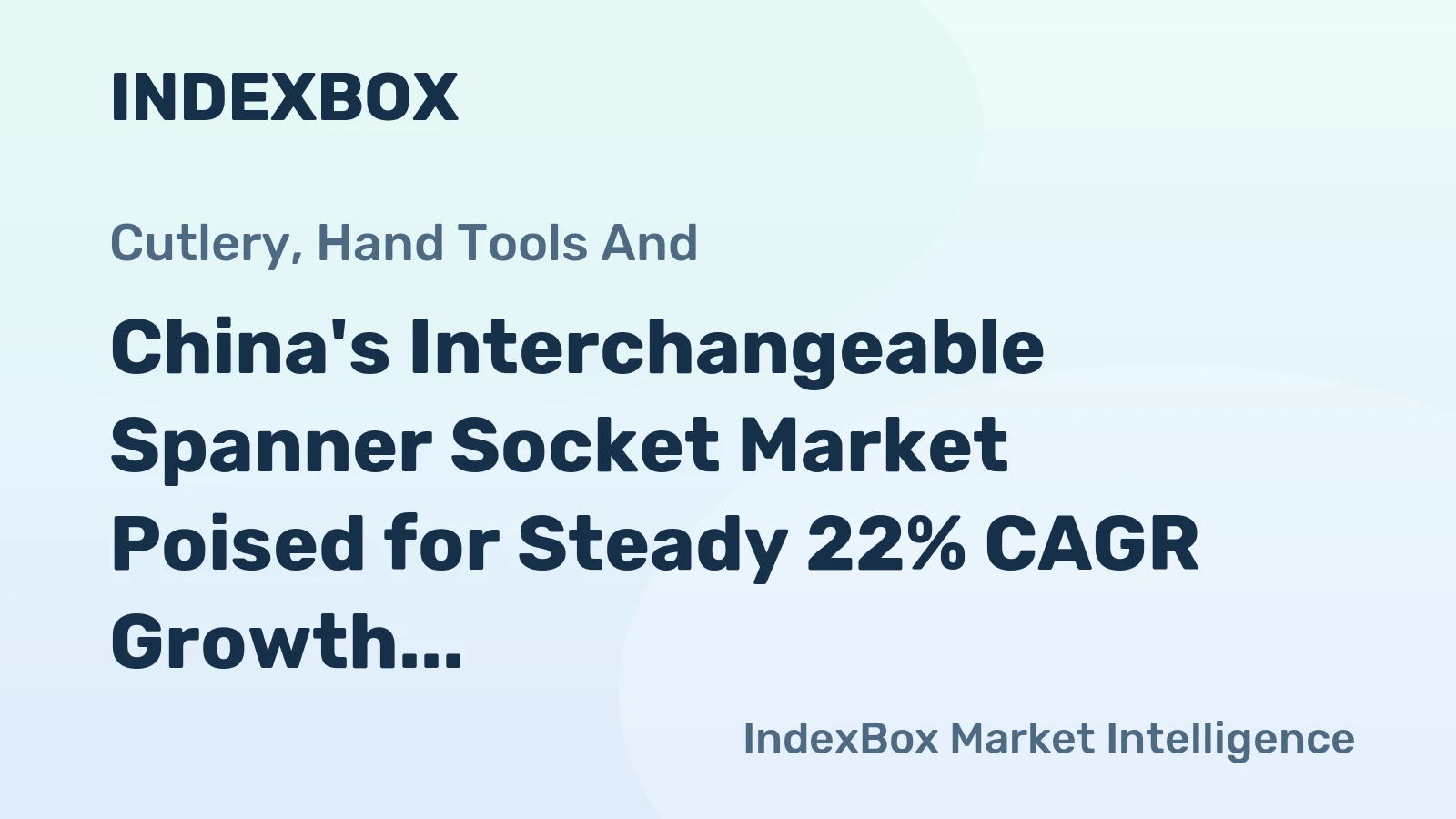 China's Interchangeable Spanner Socket Market Poised for Steady 22% CAGR Growth Through 2035