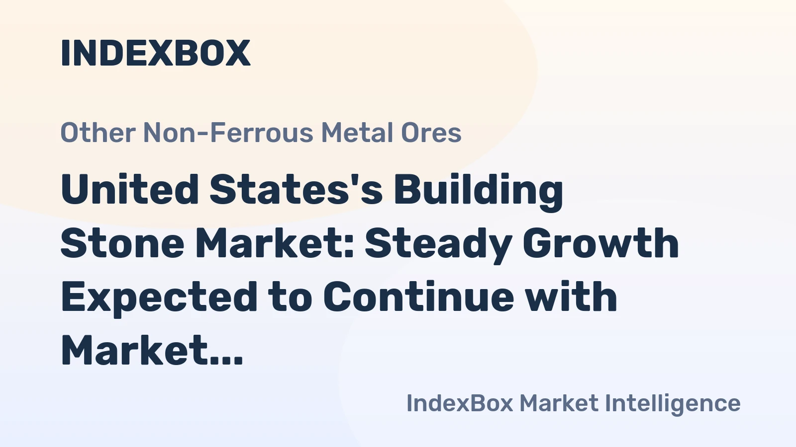 United States's Building Stone Market: Steady Growth Expected to Continue with Market Volume Reaching 233M tons and Market Value Reaching $13.3B by 2035