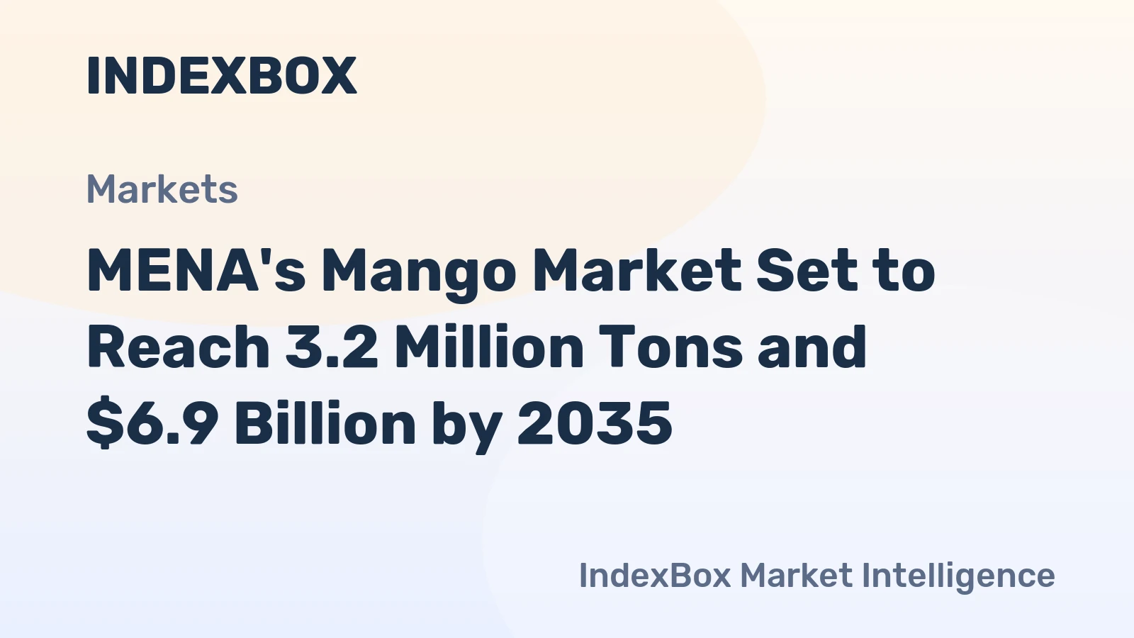MENA's Mango Market Set to Reach 3.2 Million Tons and $6.9 Billion by 2035