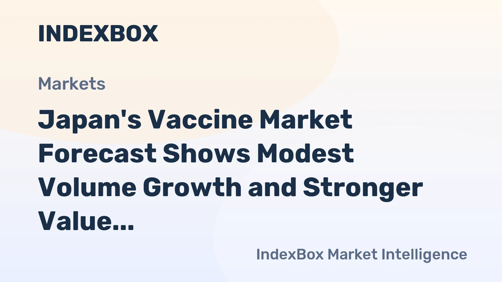 Japan's Vaccine Market Forecast Shows Modest Volume Growth and Stronger Value Gains Through 2035