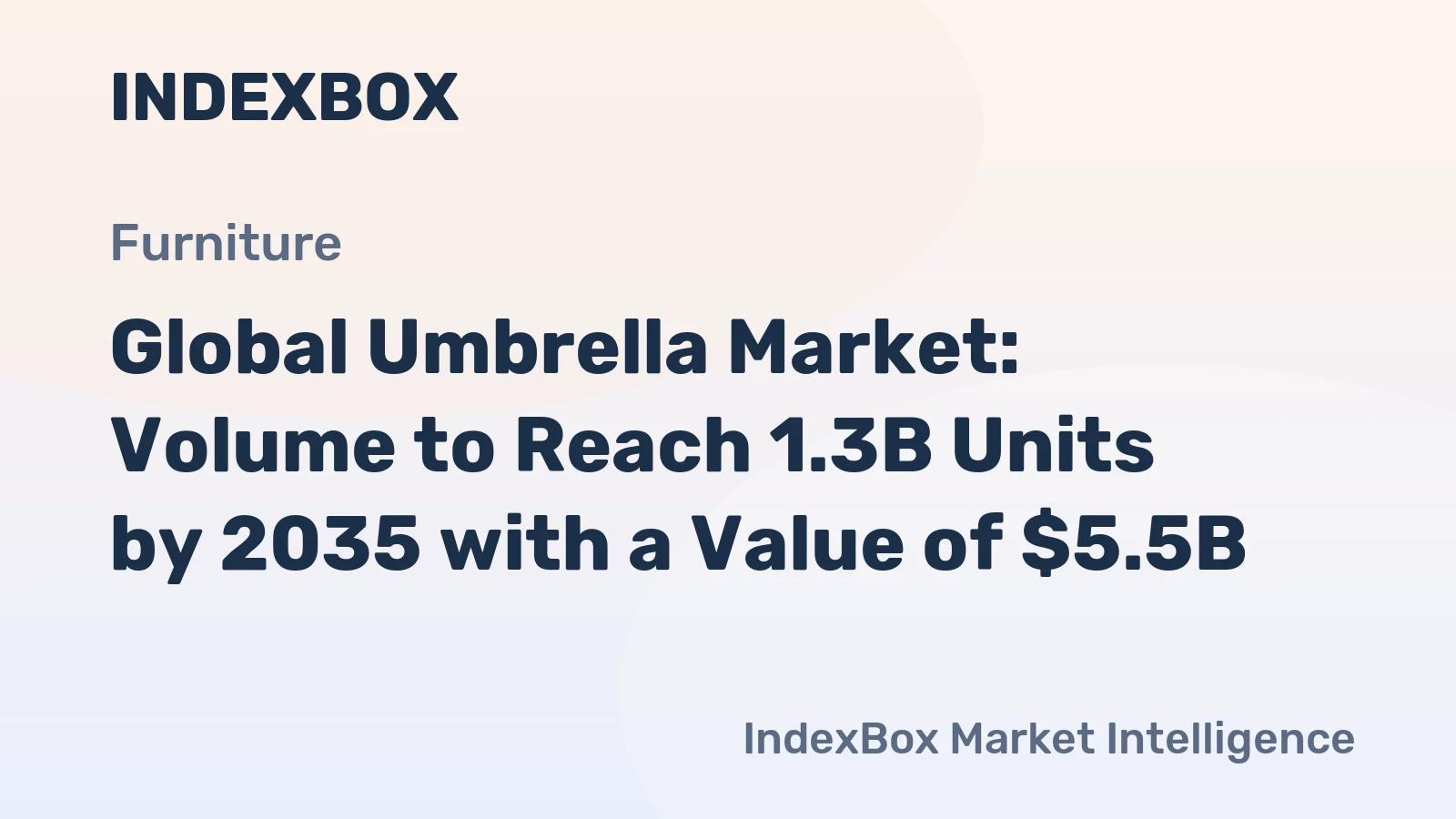 Global Umbrella Market: Volume to Reach 1.3B Units by 2035 with a Value of $5.5B