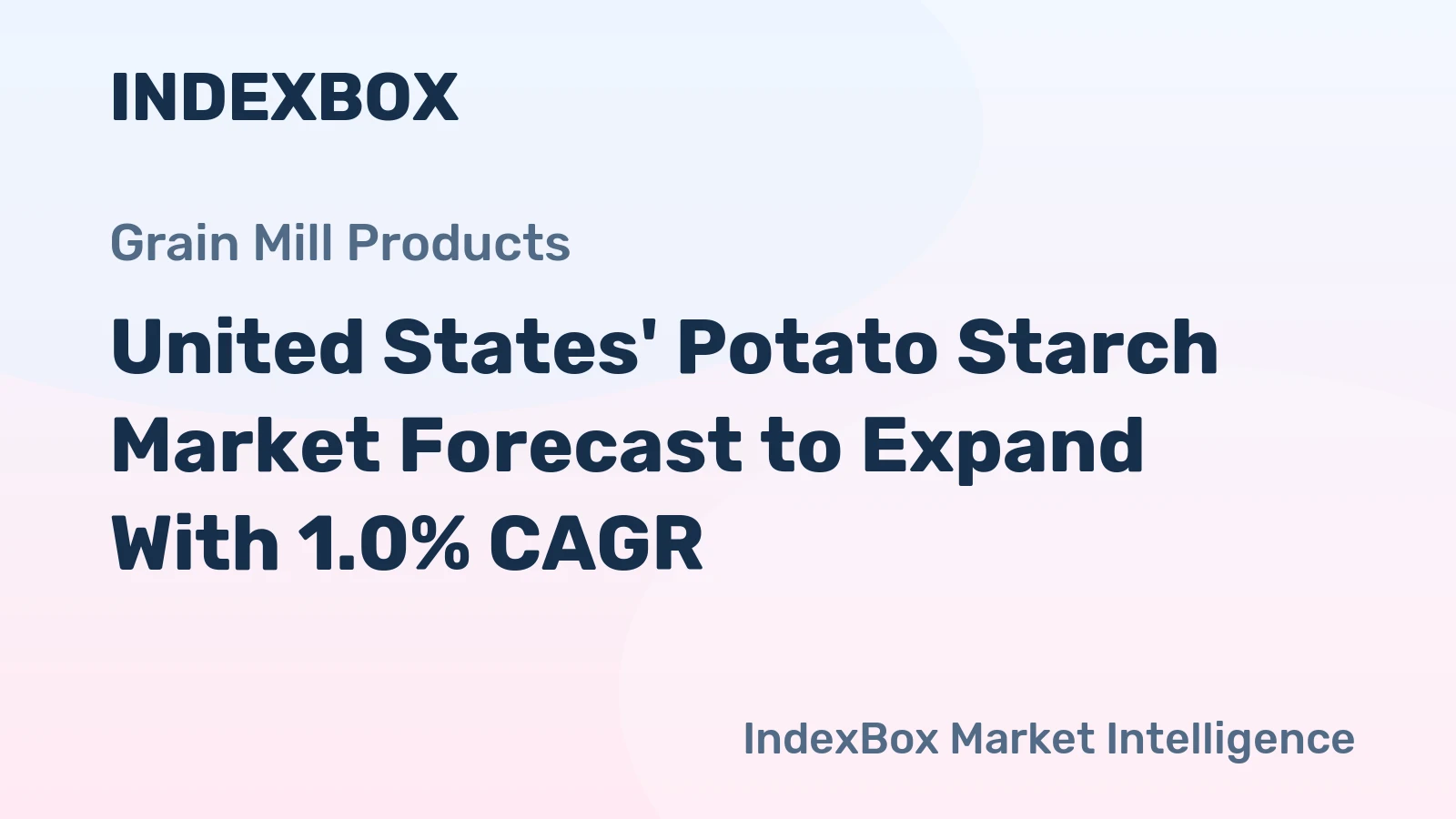United States' Potato Starch Market Forecast to Expand With 1.0% CAGR