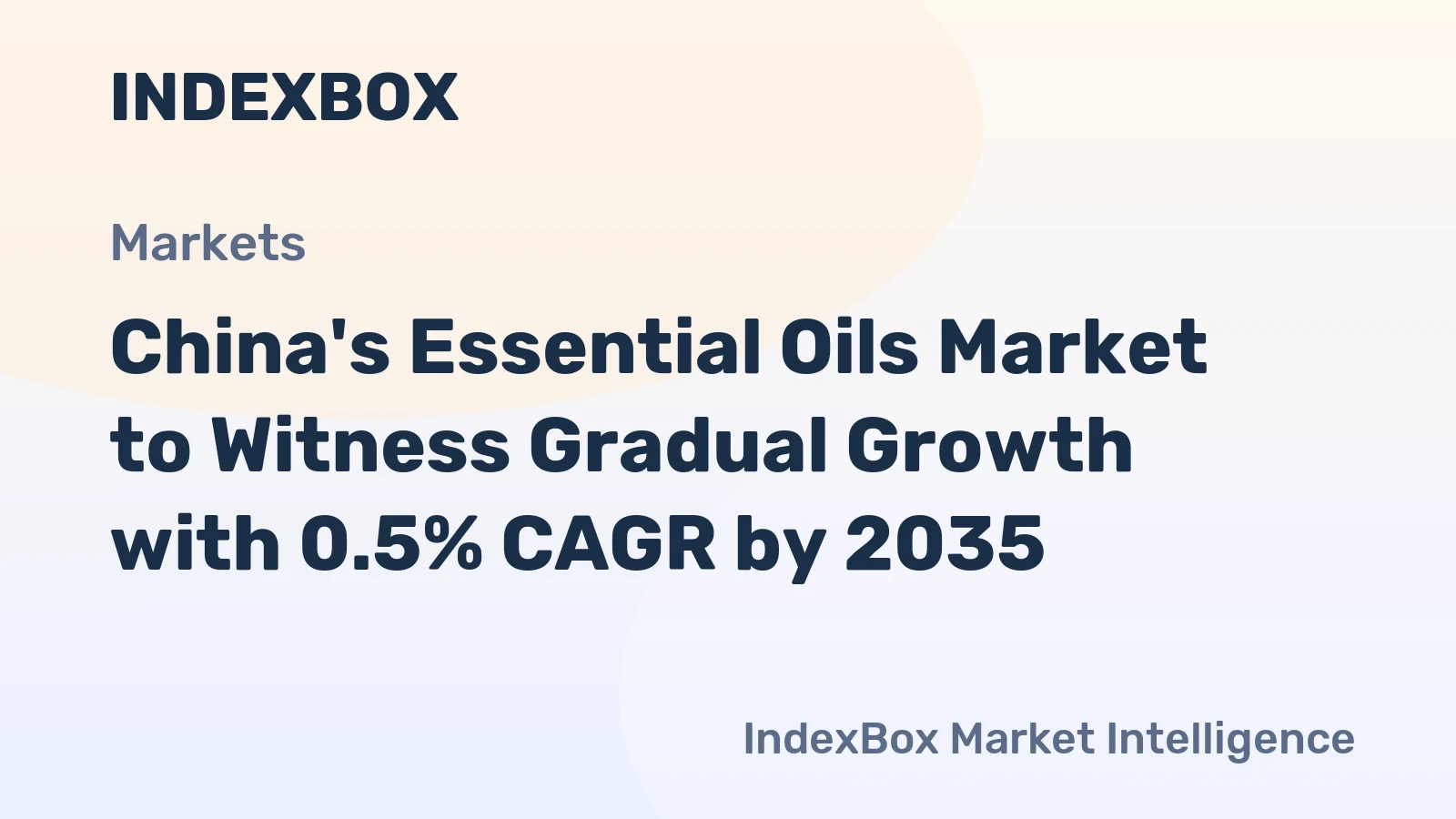China's Essential Oils Market to Witness Gradual Growth with 0.5% CAGR by 2035