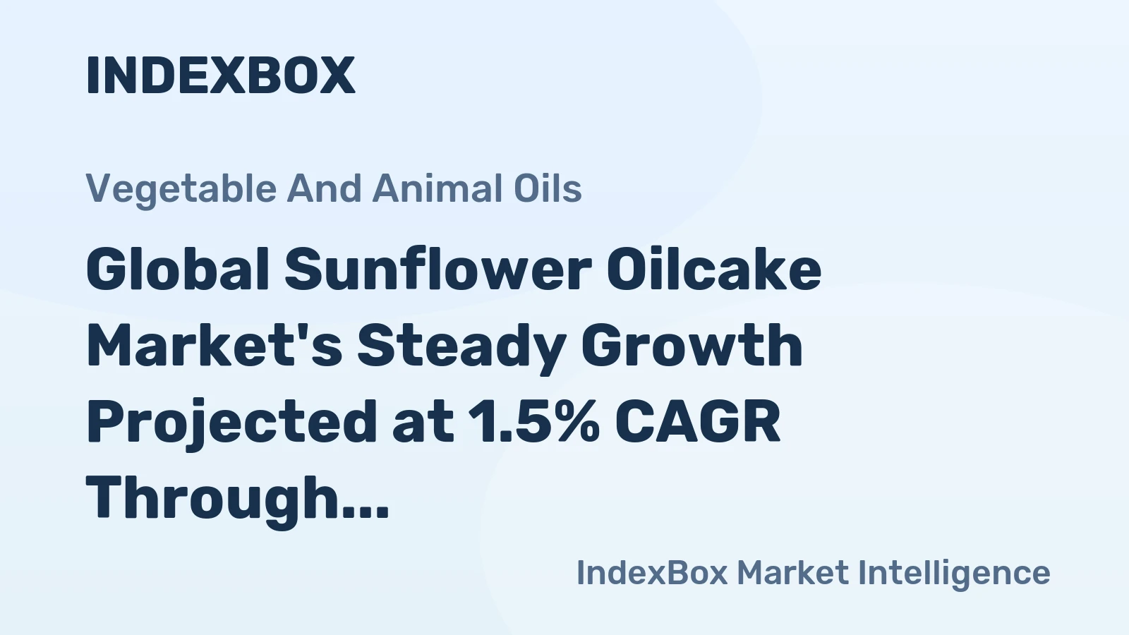 Global Sunflower Oilcake Market's Steady Growth Projected at 1.5% CAGR Through 2035
