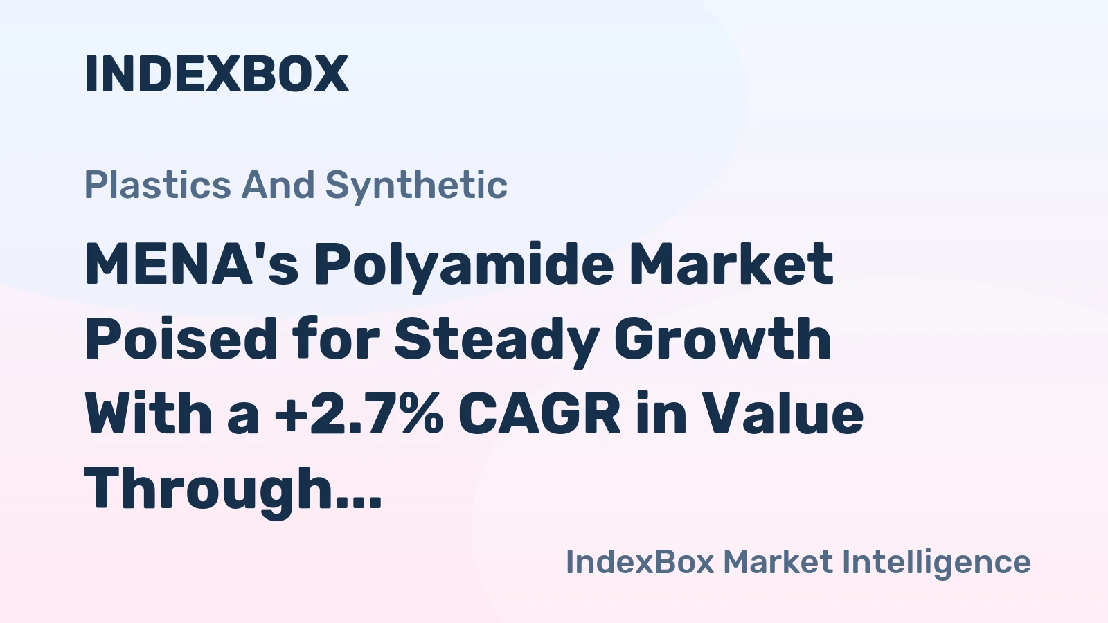 MENA's Polyamide Market Poised for Steady Growth With a +2.7% CAGR in Value Through 2035