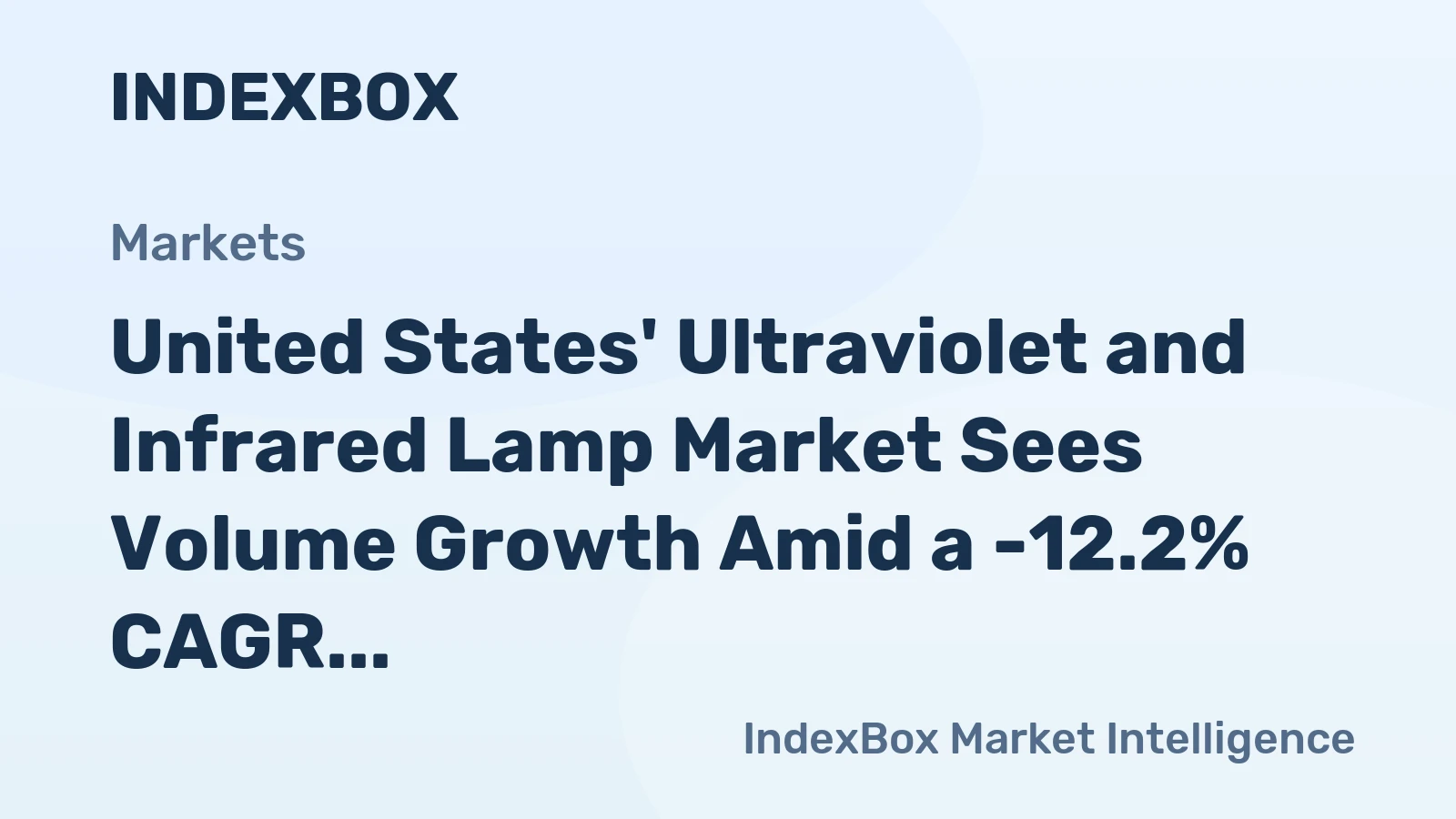 United States' Ultraviolet and Infrared Lamp Market Sees Volume Growth Amid a -12.2% CAGR Value Decline