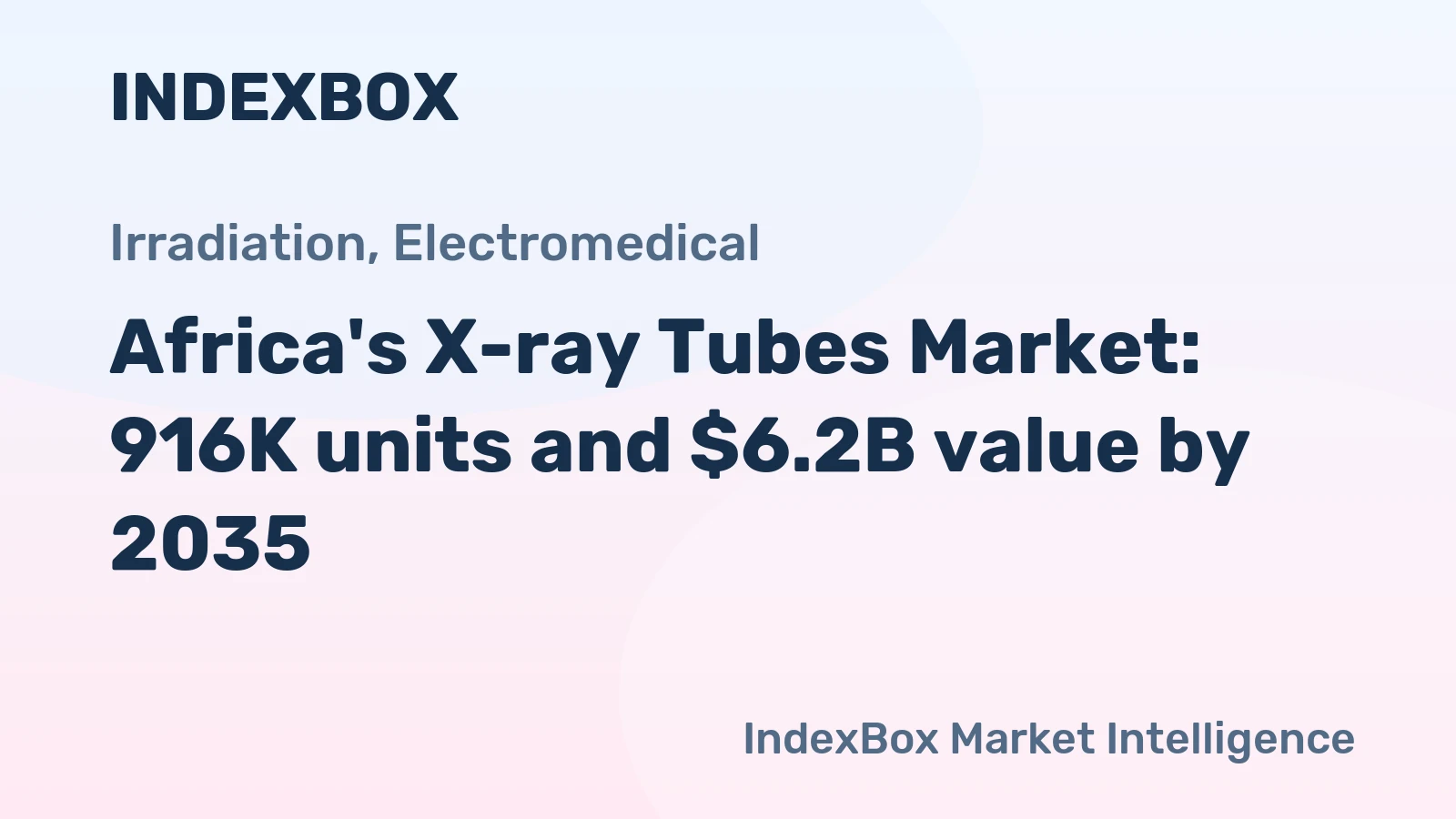Africa's X-ray Tubes Market: 916K units and $6.2B value by 2035