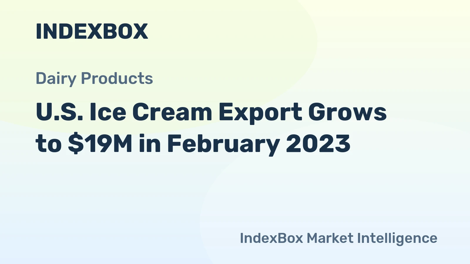 U.S. Ice Cream Export Grows to $19M in February 2023