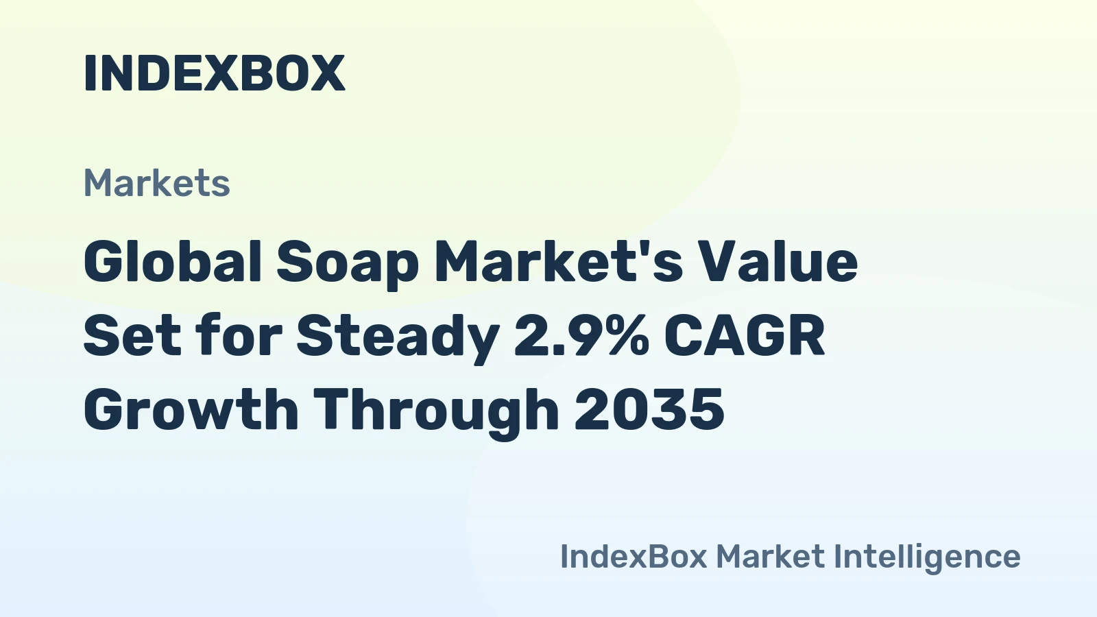 Global Soap Market's Value Set for Steady 2.9% CAGR Growth Through 2035