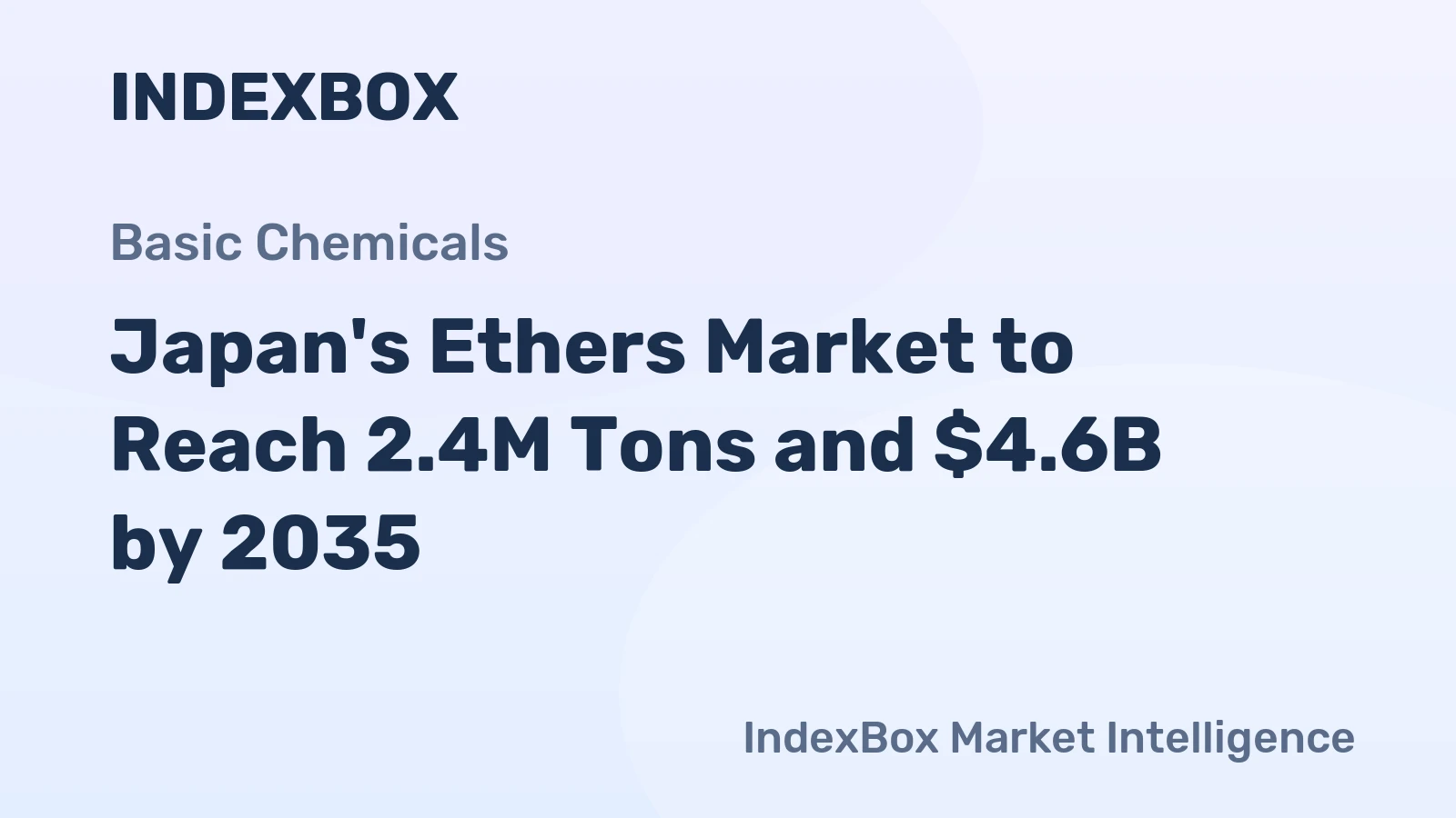Japan's Ethers Market to Reach 2.4M Tons and $4.6B by 2035