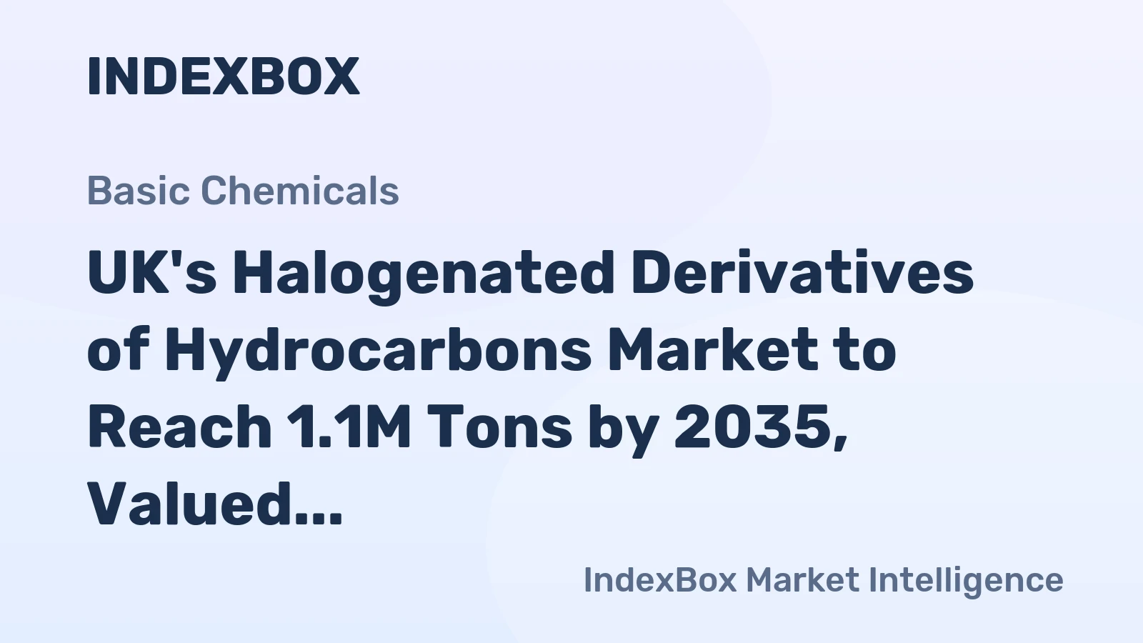 UK's Halogenated Derivatives of Hydrocarbons Market to Reach 1.1M Tons by 2035, Valued at $1.8B