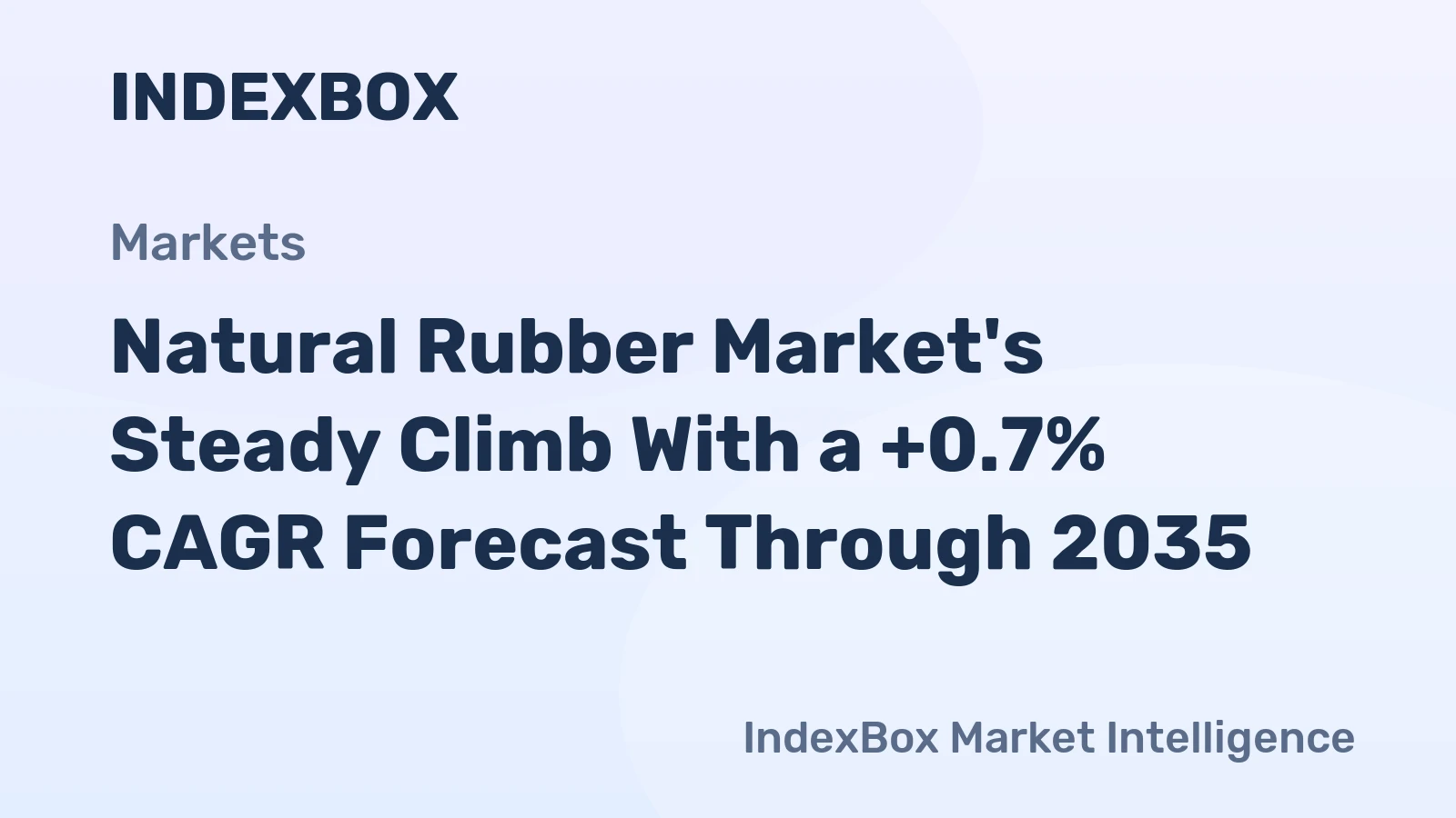 Natural Rubber Market's Steady Climb With a +0.7% CAGR Forecast Through 2035