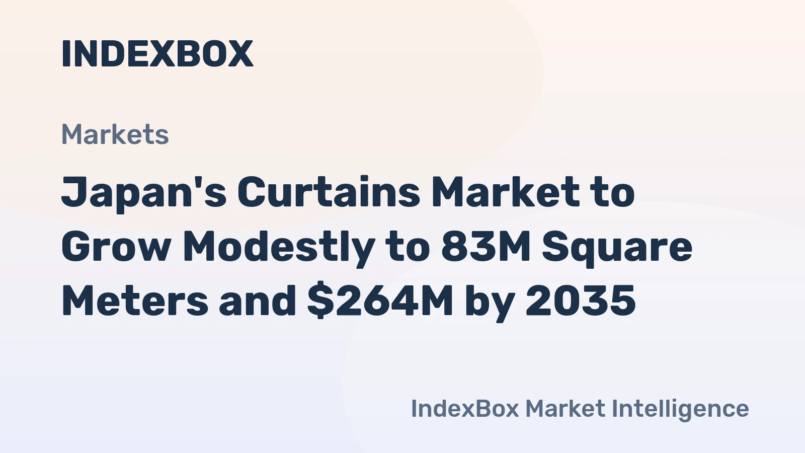 Japan's Curtains Market to Grow Modestly to 83M Square Meters and $264M by 2035
